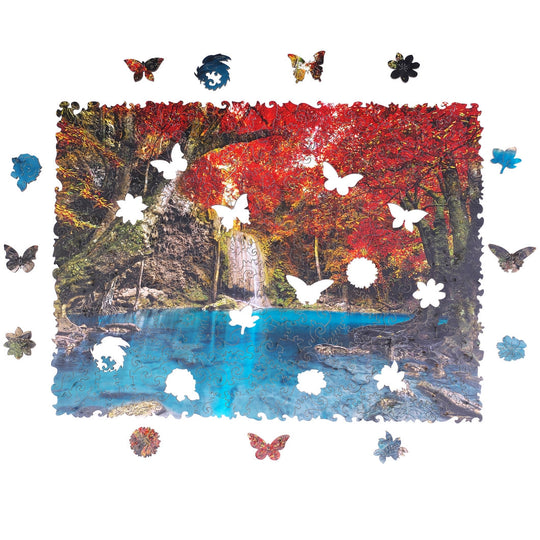 Könyv: Erawan-vízesés - Fa puzzle - King Size - Alexandra Kiadó